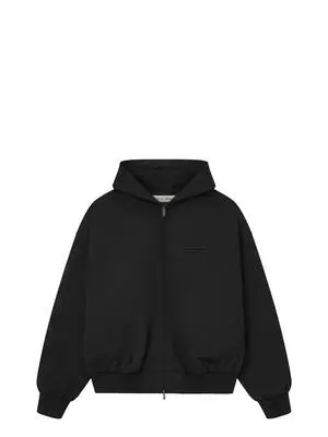 Fear Of God Poly Twill Bomber Hoodie - Black