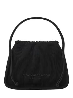 Alexander Wang Rib Knit Ryan Small Bag - Black