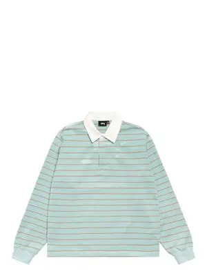 StÜssy Striped Rugby Shirt - Blue