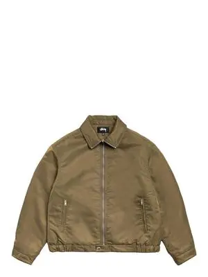 StÜssy Pile Lined Zip Jacket - Green