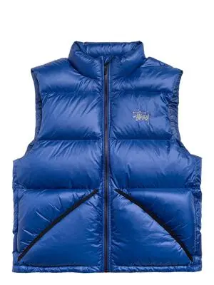 StÜssy Micro Ripstop Down Vest Blue