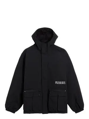 PLEASURES Run Hooded Jacket - Black