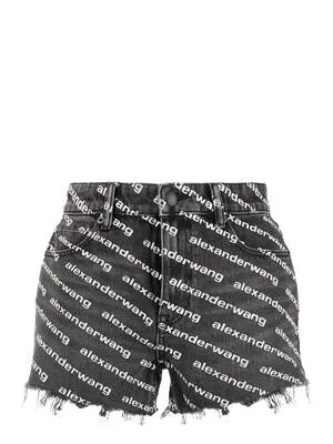 Alexander Wang Bite Denim Shorts - Grey