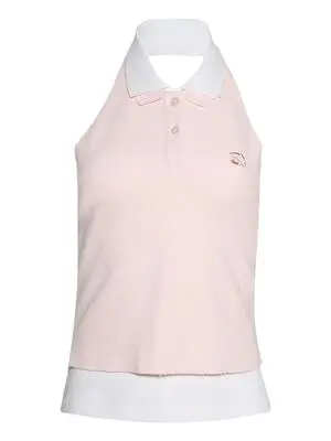 Alexander Wang Layered Polo Halter Top - Pink