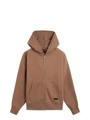 PLEASURES Dragon Zip Hoodie - Brown