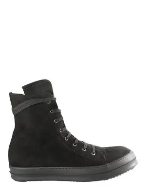 Rick Owens Scarpe Vegan High-top Sneakers - Black