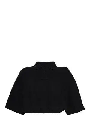 Alexander Wang Deconstructed Polo Shirt - Black