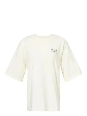 4TH & RECKLESS Rachel Graphic Cotton-jersey T-shirt - Cream