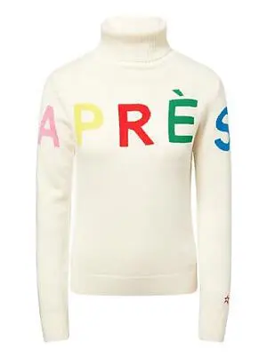 Perfect Moment Après Merino-wool Jumper - Snow White/rainbow