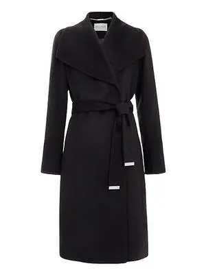 PHASE EIGHT Wool-blend Belted Coat - Black