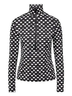 Goldbergh Cuori Half-zip Ski Top - 0024 Cuori Black