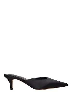 PHASE EIGHT Pointed-toe Heeled Mules - Black