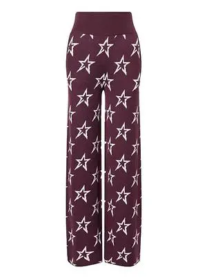 Perfect Moment Chalet Wide-leg Merino Wool Trousers - Burgundy