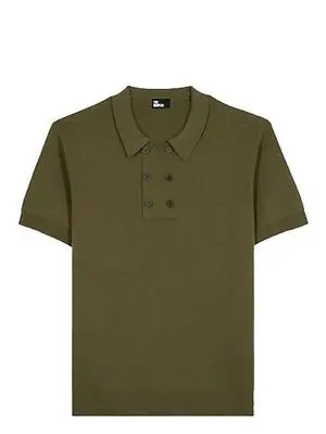 THE KOOPLES Collared Double-button Cotton-blend Polo M
