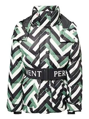 Perfect Moment Cortina Ski Parka Jacket - Waffle Print - Green