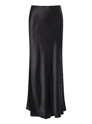 Dissh Colette Silk Midi Skirt - Black