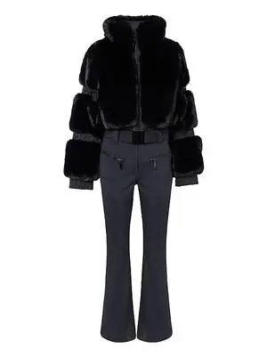 Goldbergh Lieke Faux-fur Stretch-woven Ski Suit - 9000 Black