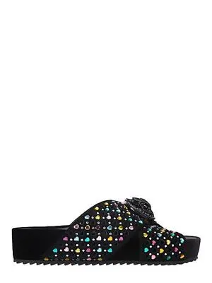Kurt Geiger Chelsea Cross-strap Suede Sandals - Black/comb