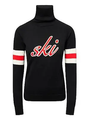 Perfect Moment Neve Turtleneck Merino-wool Ski Jumper - Black