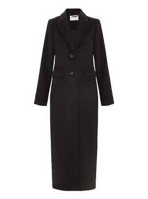 PHASE EIGHT Lydia Long Wool-blend Coat - Black