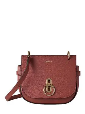Mulberry Small Amberley Leather Satchel - Rust