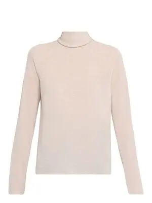 Majestic Filatures Cashmere Long-sleeve Turtleneck Pullover - 52 Nougat