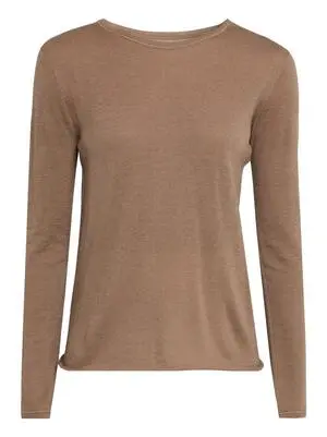 Majestic Filatures Cashmere Scoop-Neck Pullover Bison