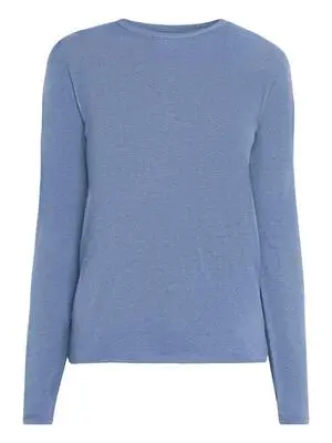 Majestic Filatures Cashmere Scoop-Neck Pullover Denim Blue