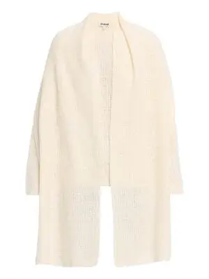 Staud Siren Scarf-detailed Boucle Yarn Sweater - Ivory