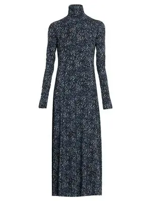 Proenza Schouler Mabel Printed Jersey Maxi Dress - Navy Multi
