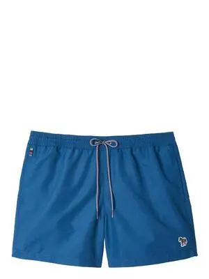 Paul Smith Zebra Logo Swim Shorts - Blue