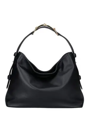 Gucci Medium Leather Shoulder Bag - Black
