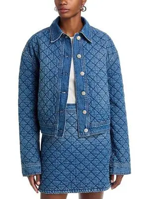 Farm Rio Quilted Jacket - Denim