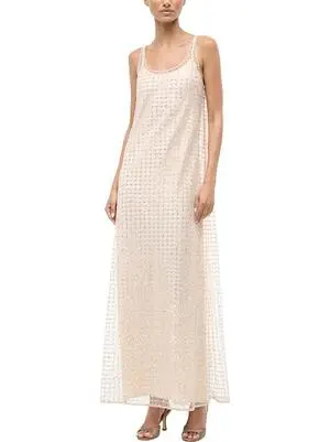 Staud Aurielle Embellished Dress - Stardust