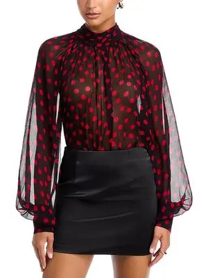 Ronny Kobo Zenia Top - Black Red