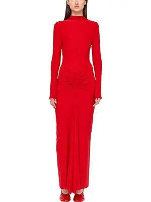Ronny Kobo Scorpio Ruched Front Dress - Red