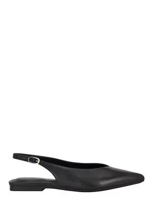 Calvin Klein Galiana Pointed-toe Flats - Black
