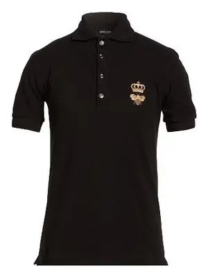 Dolce & Gabbana Polo Shirt Size Cotton - Black