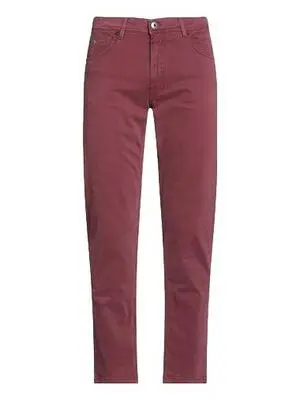 AERONAUTICA MILITARE Cotton-elastane Tapered Pants - Red