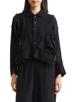 Tao Comme Des Garçons Deconstructed Jacket - Black