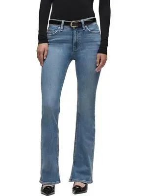 Hudson Jeans Barbara High-rise Bootcut Jeans With Flap Pocket - Reflection
