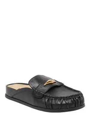 Dolce Vita Jodero Loafer Mule - Black Leather