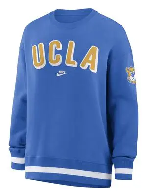 Nike Ucla Legacy Phoenix Oversized Pullover Crew - Blue
