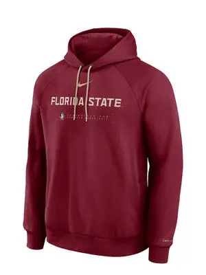 Nike Florida State Courtside Basketball Practice Dri-fit Pullover Hoodie - Red