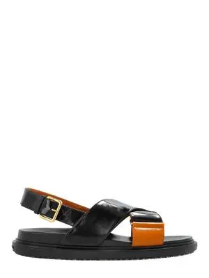 Marni Leather Sandals - Black