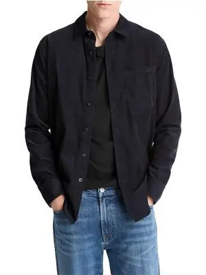 Vince Italian Cotton Corduroy Shirt - Black