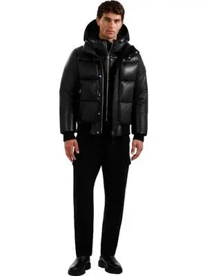 Rudsak Jordy X Quilted Bomber Jacket - Black