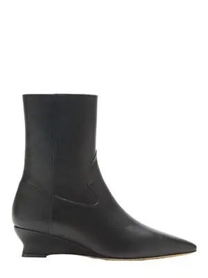 Le Monde Beryl Camille Leather Boots - Black