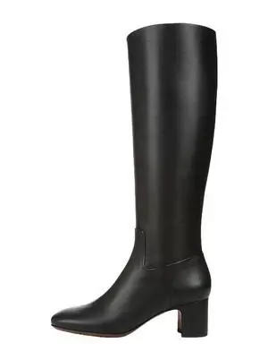 Vince Kellan Leather Knee Boots - Black