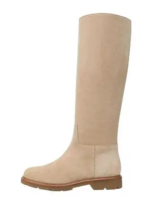 Vince Sibelle Suede Riding Boots - Natural